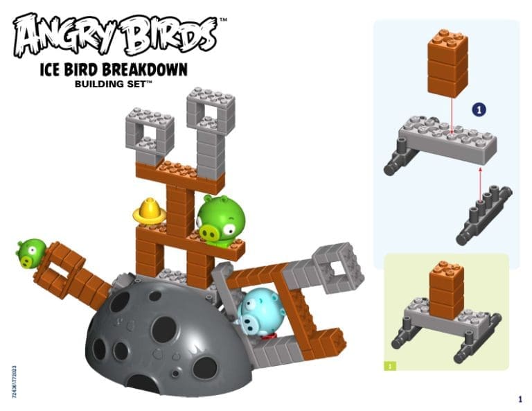 Angry Birds Ice Bird Breakdown bonus build refresh 72402 | Knex.Parts