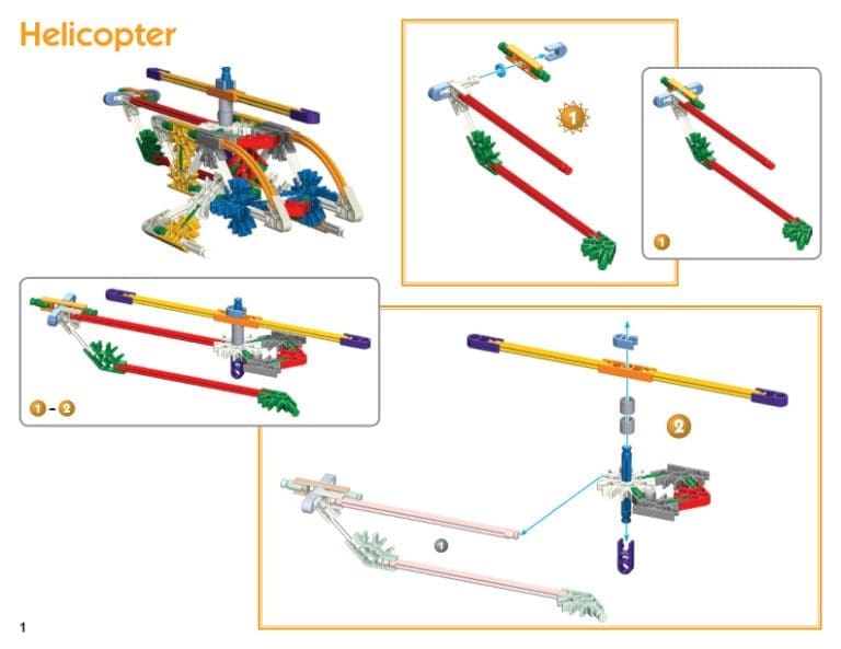 800 Value Tub Web Helicopter 12476 | Knex.Parts