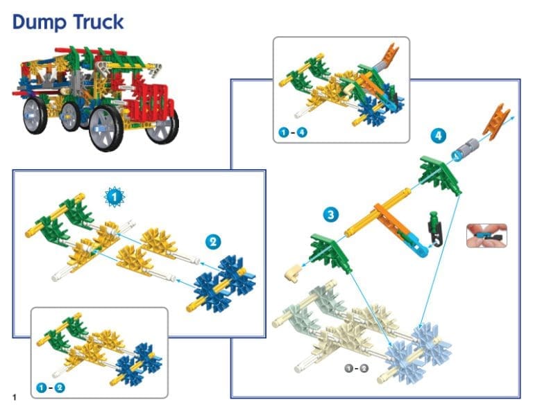 800 Value Tub Web Dump Truck 12476 | Knex.Parts
