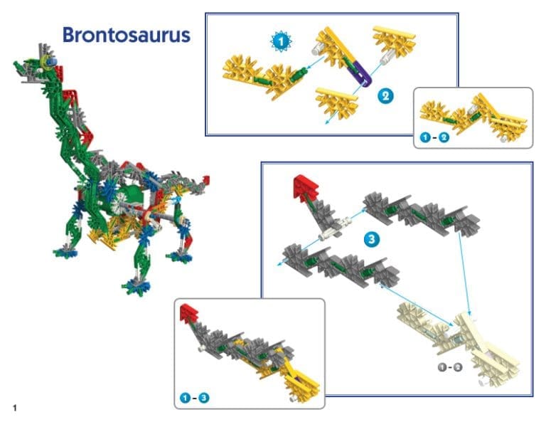 800 Value Tub Web Brontosaurus 12476 | Knex.Parts