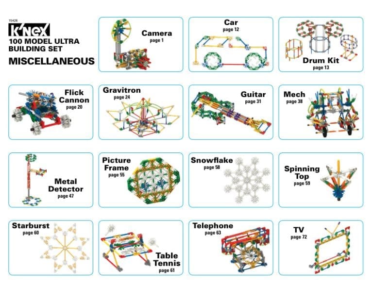 100 Model Ultra Set Costco Canada Web Models Miscellaneous 15426 | Knex.Parts