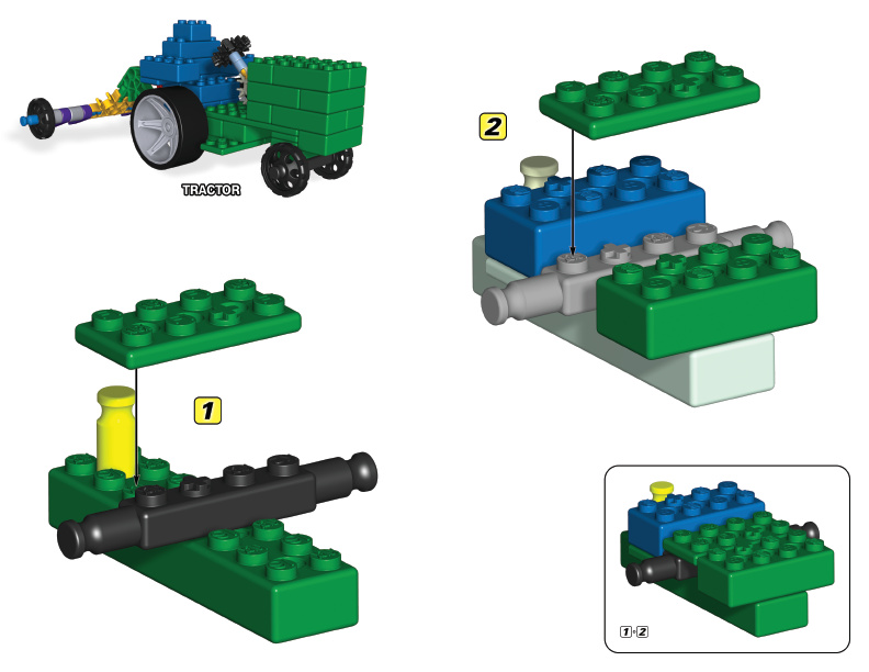 61003 61007 Tractor | Knex.Parts
