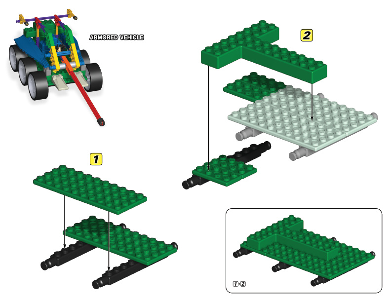 61003 61007 Armored Vehicle | Knex.Parts