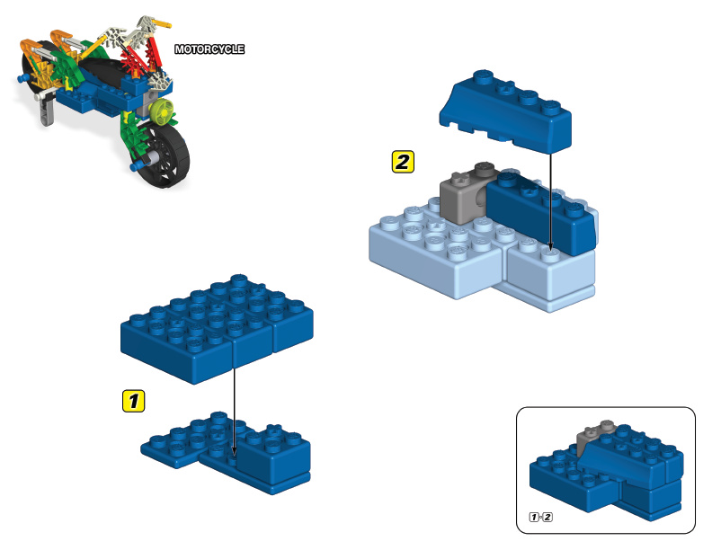 12056 61003 Motorcycle | Knex.Parts