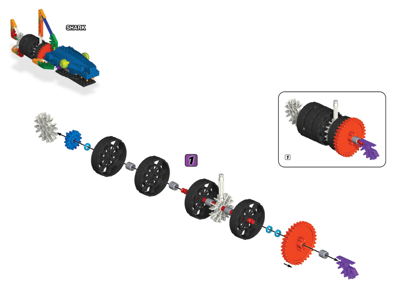 12056 61003 Shark | Knex.Parts