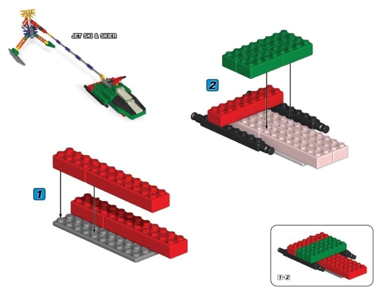 10 Model Fun Rides and 10 Model Wheel Action COMBO Jet Ski Skier 61005 ...
