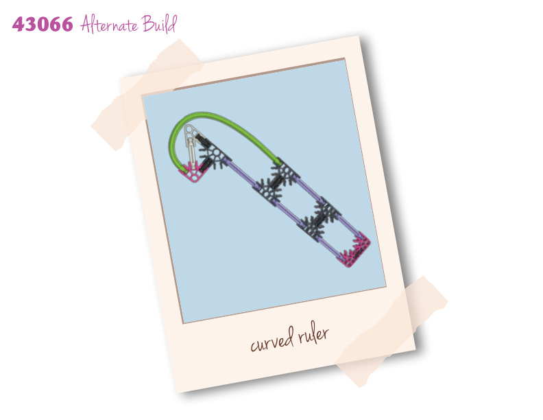 Mighty Makers Runway Designer Alt Curved Ruler 43066 | Knex.Parts