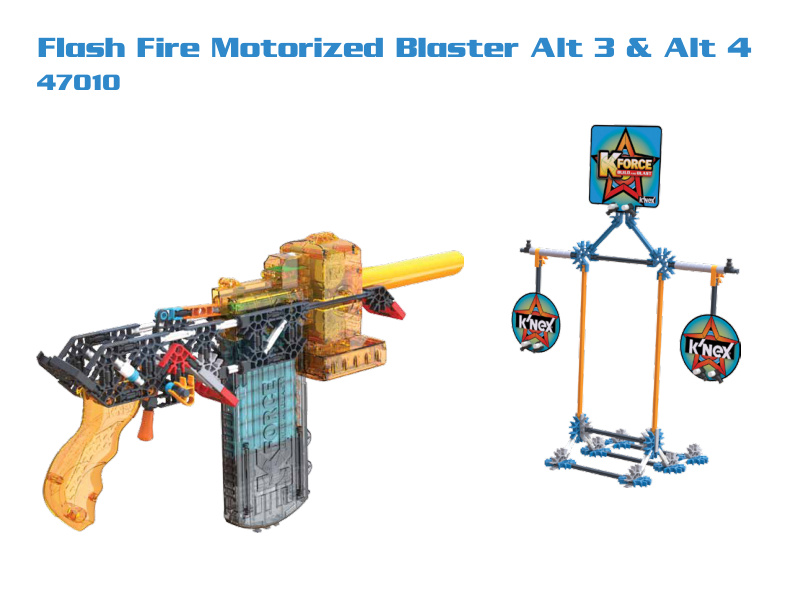 K FORCE Flash Fire Motorized Blaster Alt 3 and 4 47010 | Knex.Parts