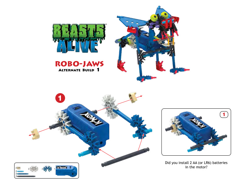 Beasts Alive Robo Jaws Alt 1 34406 | Knex.Parts