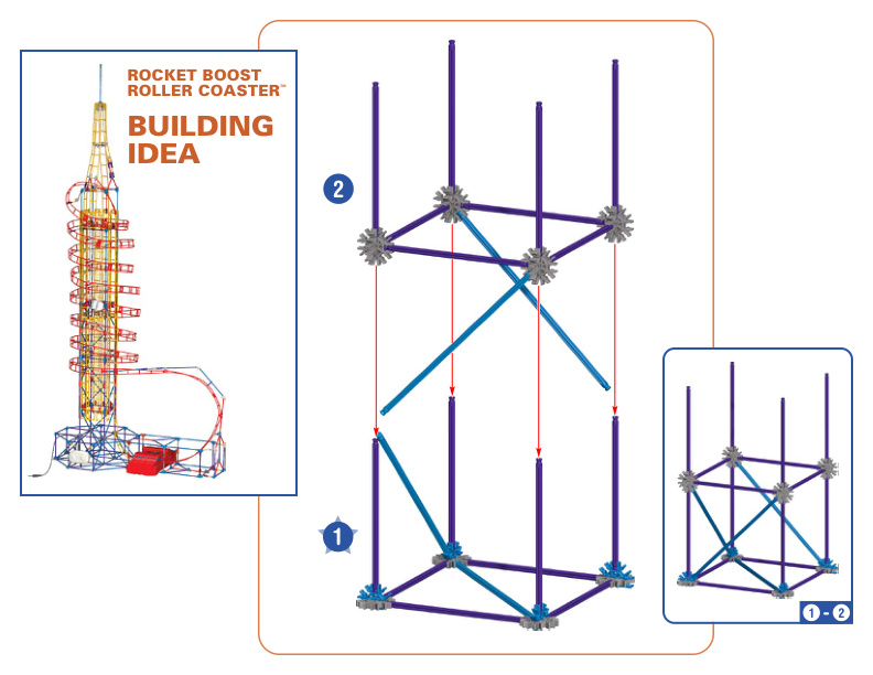Rocketboost Roller Coaster Alt 50054 | Knex.Parts