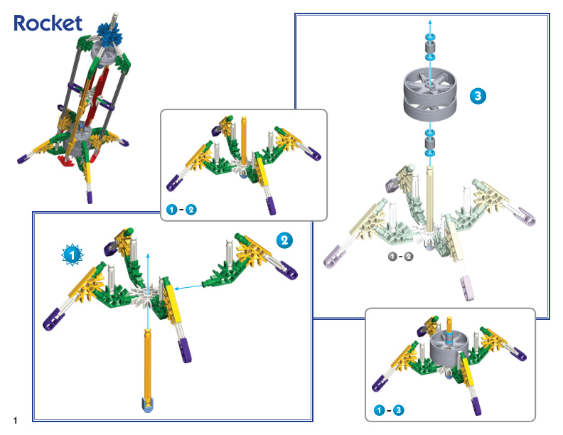 800 Value Tub Alt Rocket 12476 | Knex.Parts
