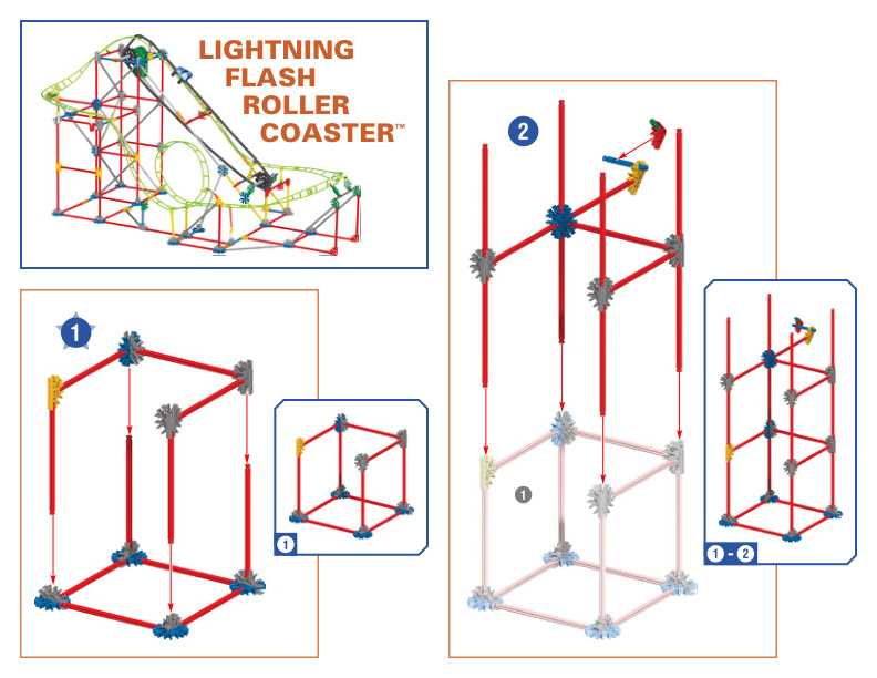 Loopin Lightning Alt Lightning Flash Coaster 50025 | Knex.Parts