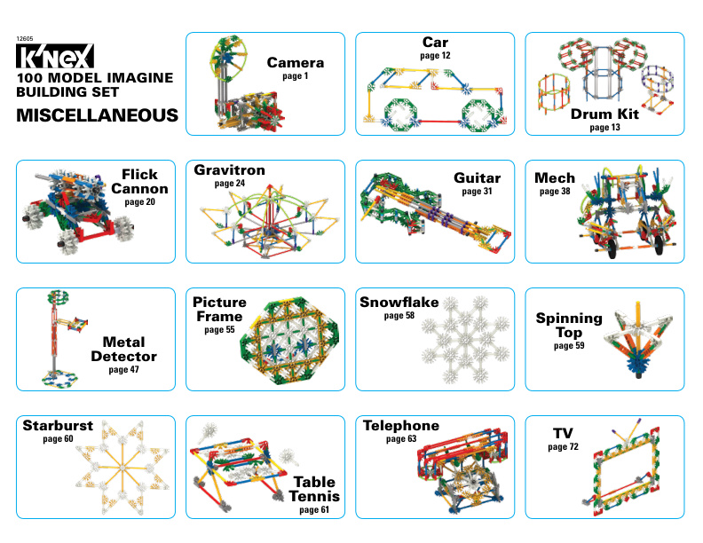 100 Model Imagine Alt Miscellaneous 12605 | Knex.Parts
