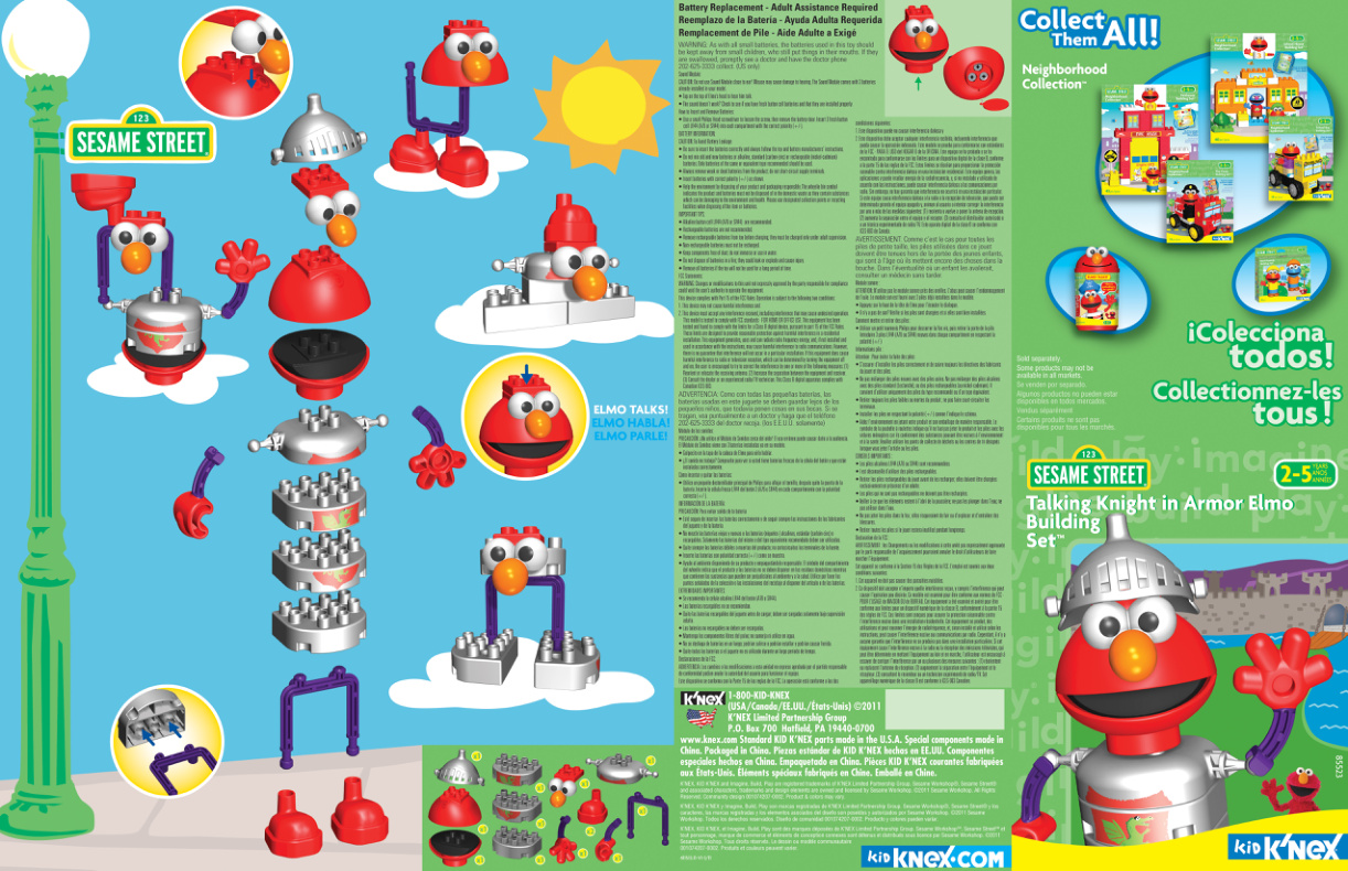 Talking Knight in Armor Elmo 85523 | Knex.Parts