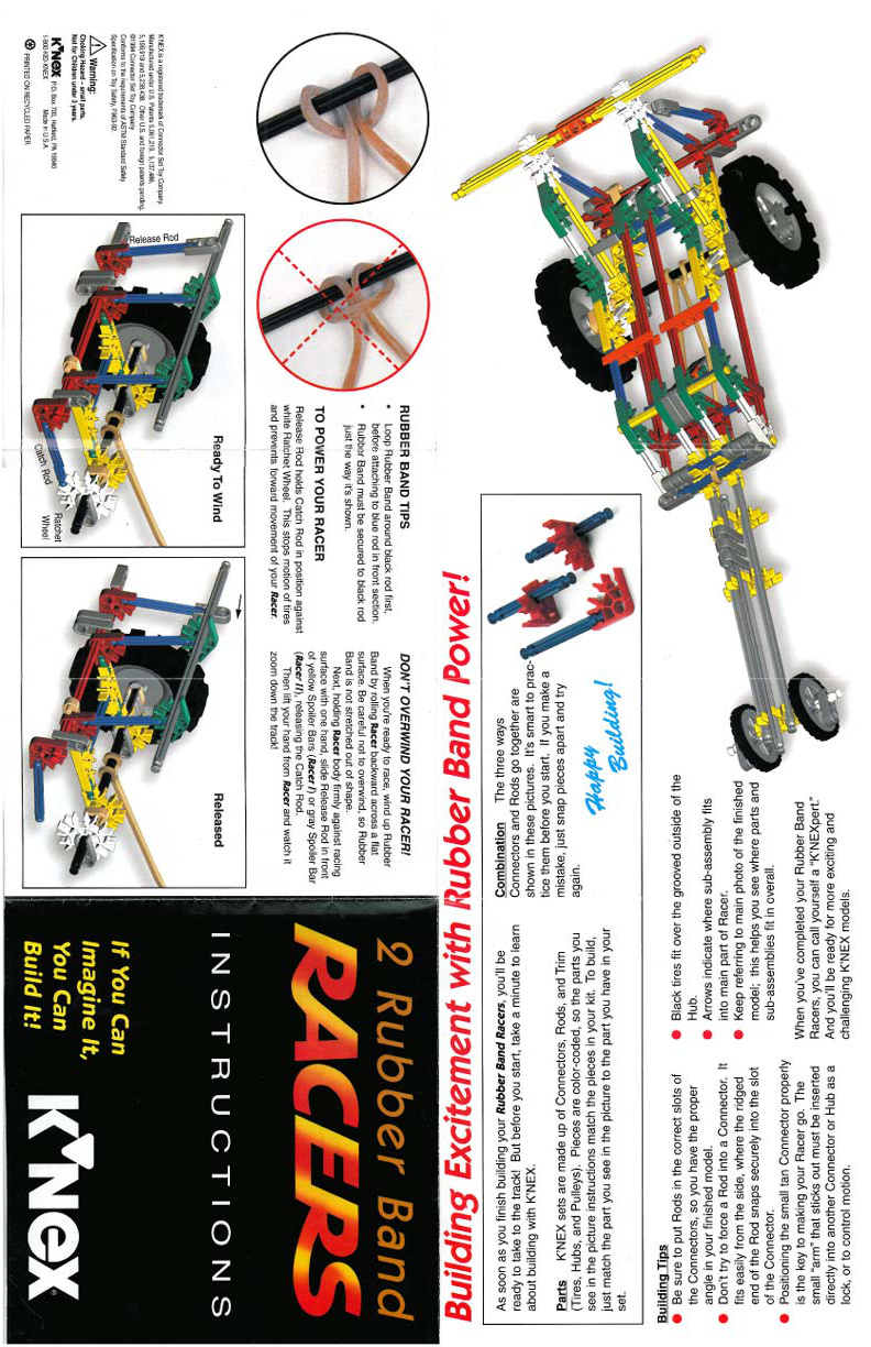 Rubber Band Racer 12002 | Knex.Parts