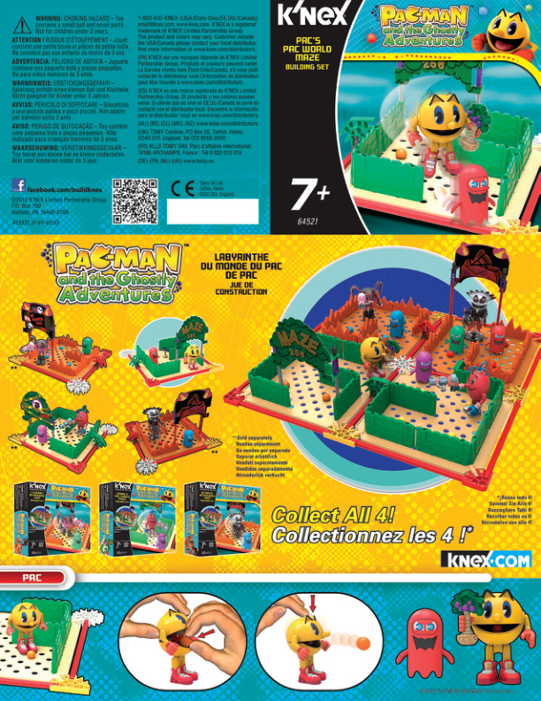 Pacman Pacs Pac World Maze 64521 | Knex.Parts