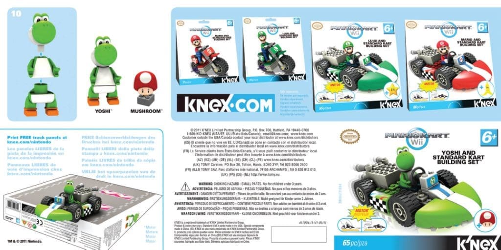 Nintendo Yoshi Standard Kart 38004 | Knex.Parts