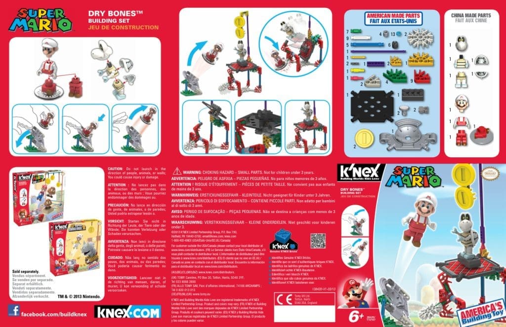 Nintendo Super Mario Dry Bones 38420 | Knex.Parts