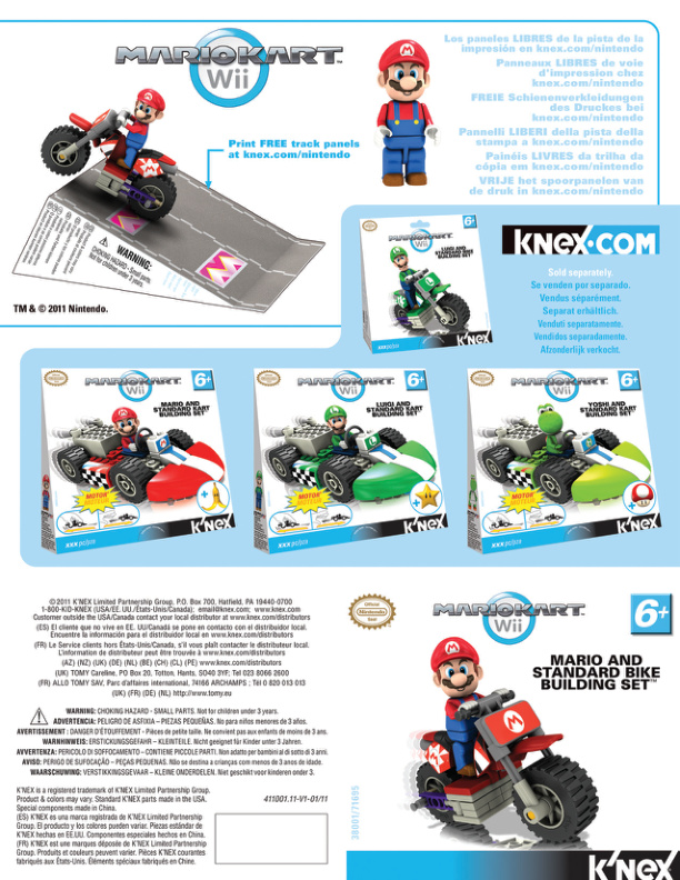 Nintendo Mario Kart Mario Bike 38001 | Knex.Parts