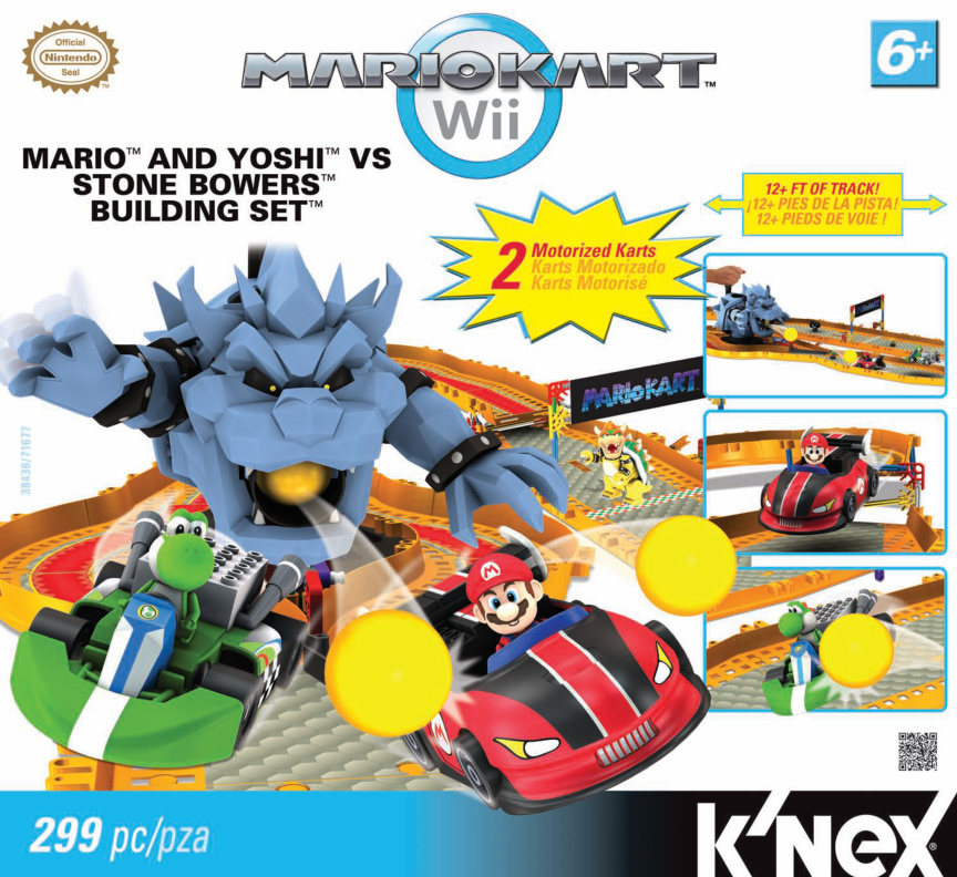 Nintendo Mario Kart Mario and Yoshi vs Stone Bowser 38436 | Knex.Parts