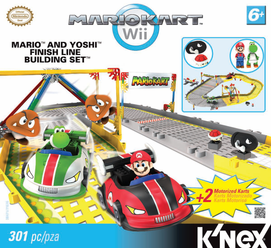 Nintendo Mario Kart Mario and Yoshi Finish Line 38471 | Knex.Parts