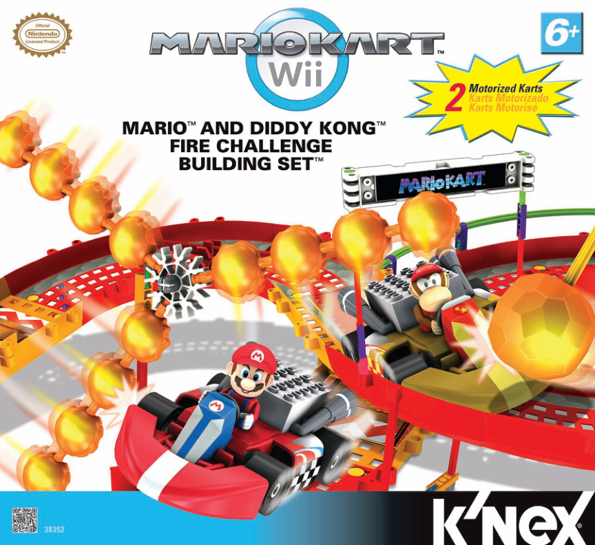 Nintendo Mario Kart Mario and Diddy Kong Fire Challenge 38352 | Knex.Parts