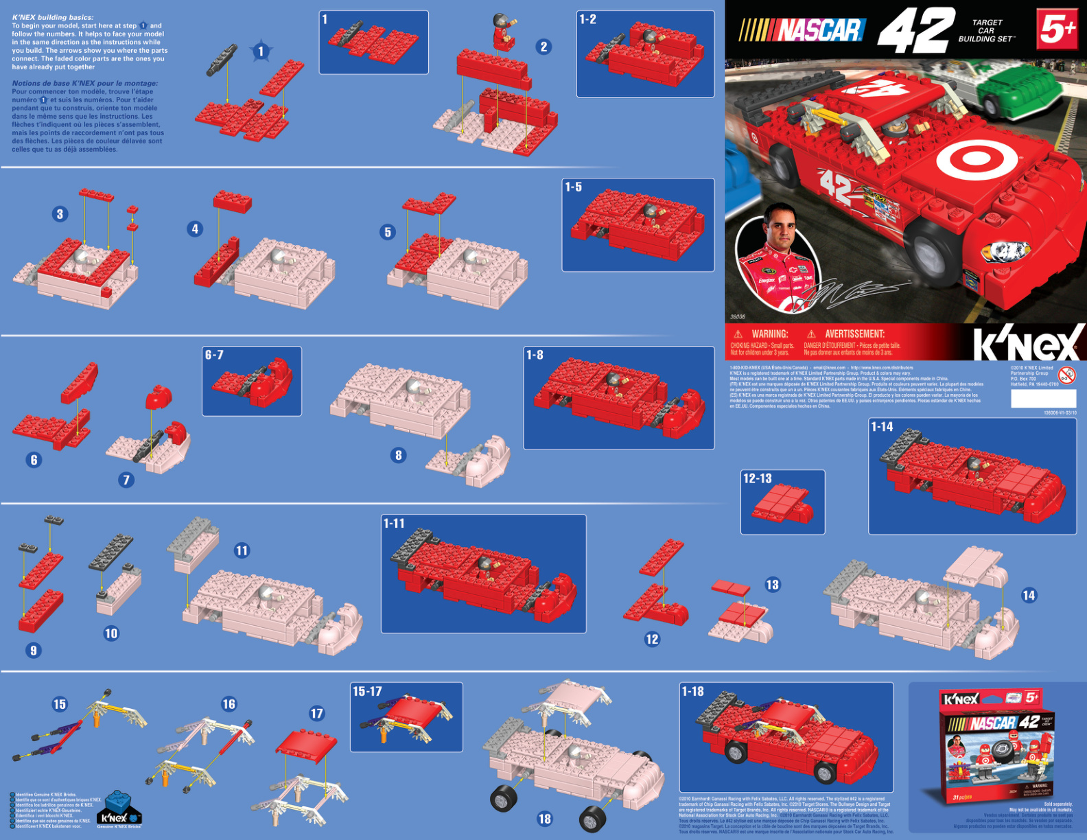 Nascar Target 42 Car 36006 | Knex.Parts