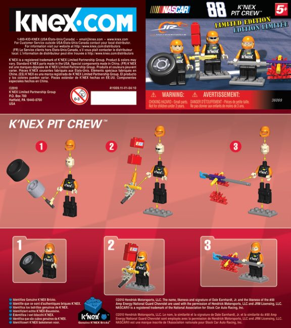 Nascar K%27NEX 88 Pit Crew | Knex.Parts