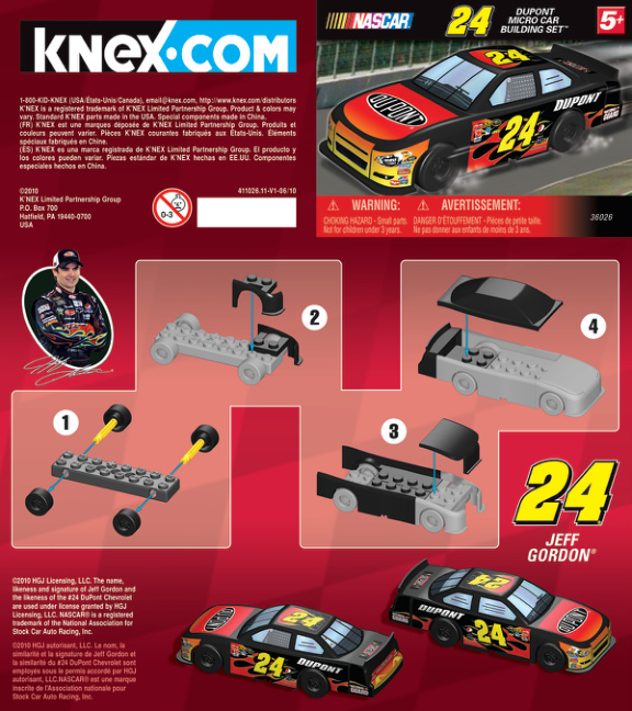 NASCAR 24 DuPont Micro 36026 | Knex.Parts