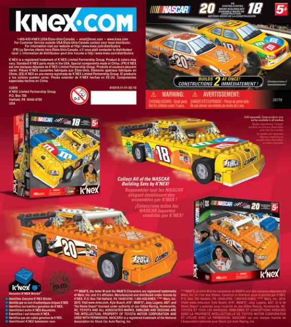 Nascar 20 VS 18 Micro 36119 | Knex.Parts