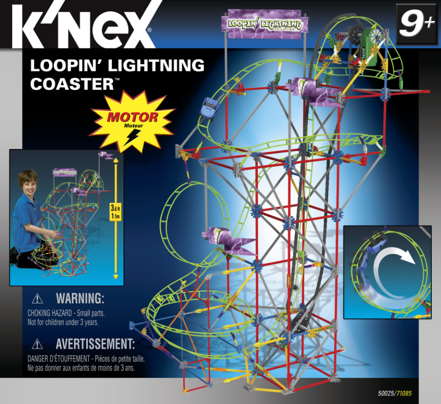 Loopin Lightning Roller Coaster 50025 large | Knex.Parts