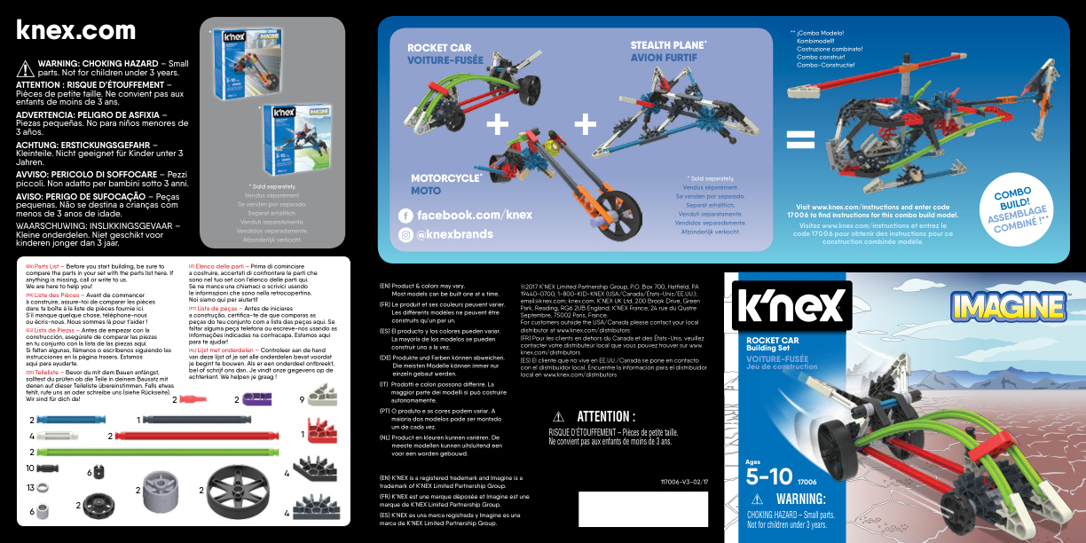 Imagine Rocket Car 17006 | Knex.Parts