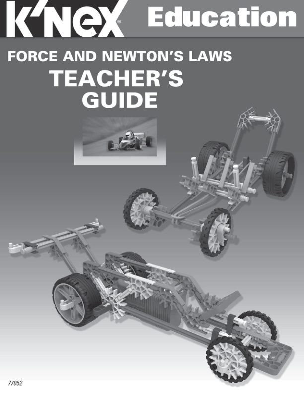 Education Force Newtons Laws Teachers Guide 77052 | Knex.Parts