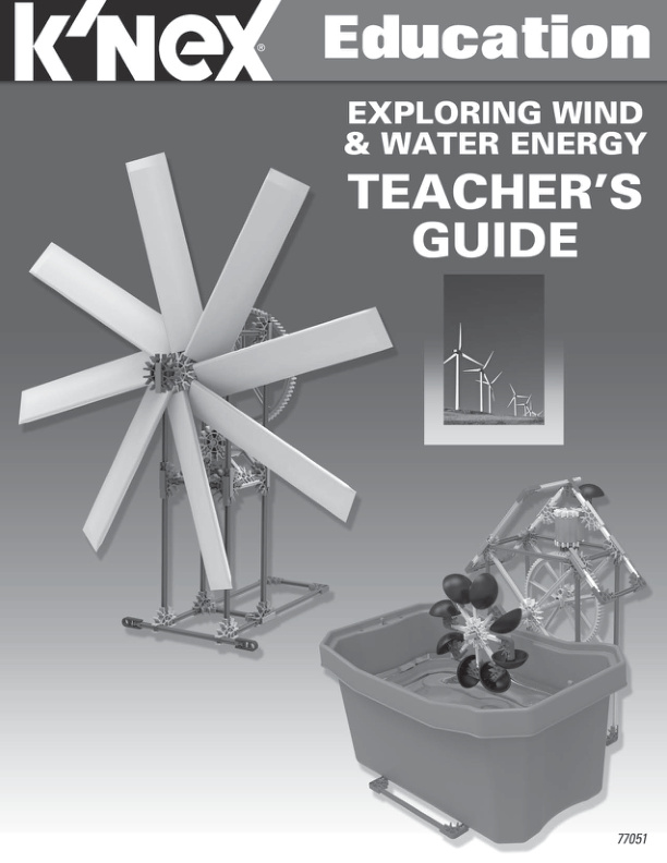 Education Exploring Wind Water Energy Teachers Guide 77051 | Knex.Parts