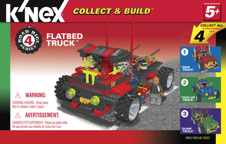 Collect and Build Road Rigs 4 Flatbed Truck No Motor 11911A | Knex.Parts