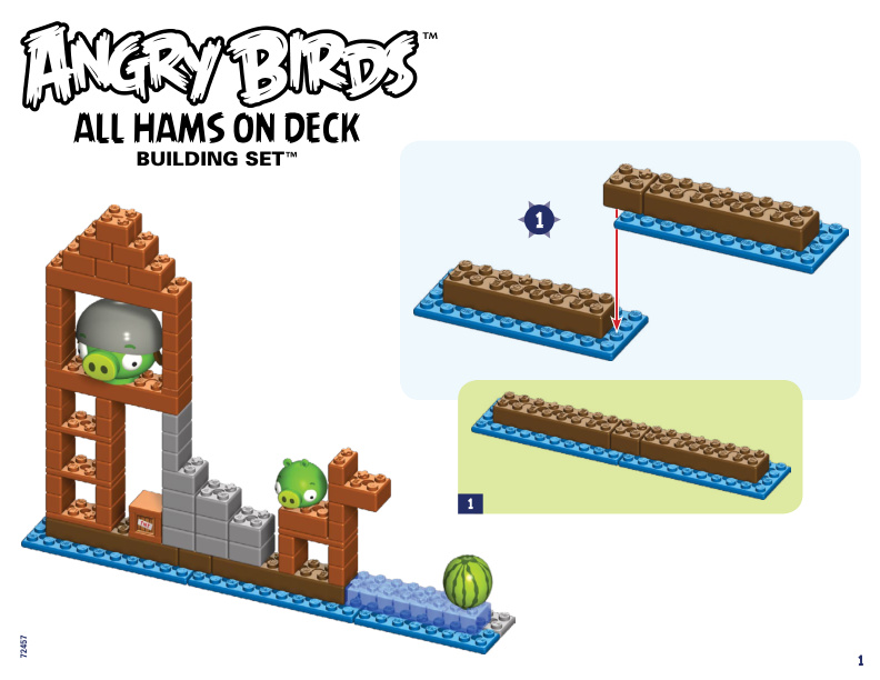 Angry Birds All Hams On Deck Bonus Build 72457 | Knex.Parts