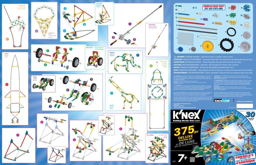 375 Piece Deluxe Set 13597 | Knex.Parts