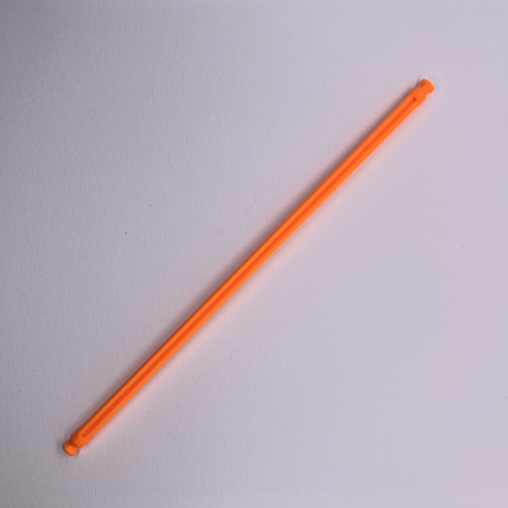 Fluorescent Orange Rod 190mm | Knex.Parts